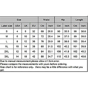 Andongnywell Women's Elastic Belted High Waist Casual Bow tie Jeans Long Pants with Pocket Trousers (Gray,X-Large)