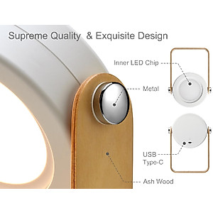 Rechargeable Portable Folding LED Lantern Lamp, WYNK Battery Operated Reading Light Table Lamp Outdoor Lamp Desk Lamp, Dimmable Multifunctional Night Light, Bedside Lamp for Bedroom