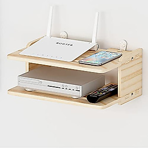 WiFi Storage Box TV Set-top Box Hidden Shelf Wireless Router Rack Network Set-top Box shelter Box Home Desktop Organized Wall Shelf