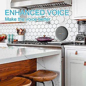 WIDEPLORE Wall Mount Holder,Update Space-Saving Design AC Outlet Mount, Perfect Cord Management for Home Mini Voice Assistant (1 Pack White)