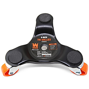 WEN DL6300 6-Inch 300-Pound Capacity Furniture Moving Tri-Dolly Set (4 Pack) , Black