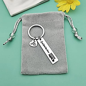 Appreciation Gift Keychain School Bus Driver Keyring for Best Friend Brother Thank You Gift for Husband Retirement Gift End of The School Year Gift Birthday Gift Back to School Gift Christmas Jewelry