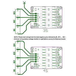 5A 3S 4S 12V Battery Active Equalizer Whole Group Balancer LiFePO4 LFP Lipo Li-ion Lithium Active Battery Energy Transfer Equalization Capacitor Balancer PCB Module with Acrylic Protective Case