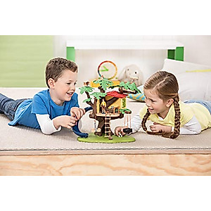 Schleich Farm World Adventure Tree House 28-piece Playset for Kids Ages 3-8, 5.91x6.3x7.09inch