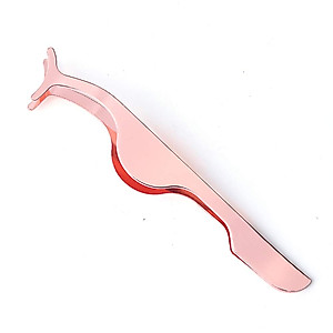 2pcs Eyelash Applicator Tool Eyelash Tweezers Lash Tool for False Lashes Lash Tools for Eyelash Extensions Fake Eyelash Applicator Lashes Clip Eyelash Tweezer Set