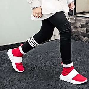 CHUI Boys Girls Breathable Sneakers Mesh Lightweight Easy Walk Casual Slip-On Athletic Running Walking Shoes (Little Kid/Big 12.5 Little Kid