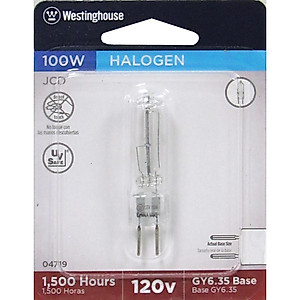 Westinghouse, 1 Count (Pack of 1) 04719, Clear Lighting 100-watt Bi-Pin Halogen Bulb, Color