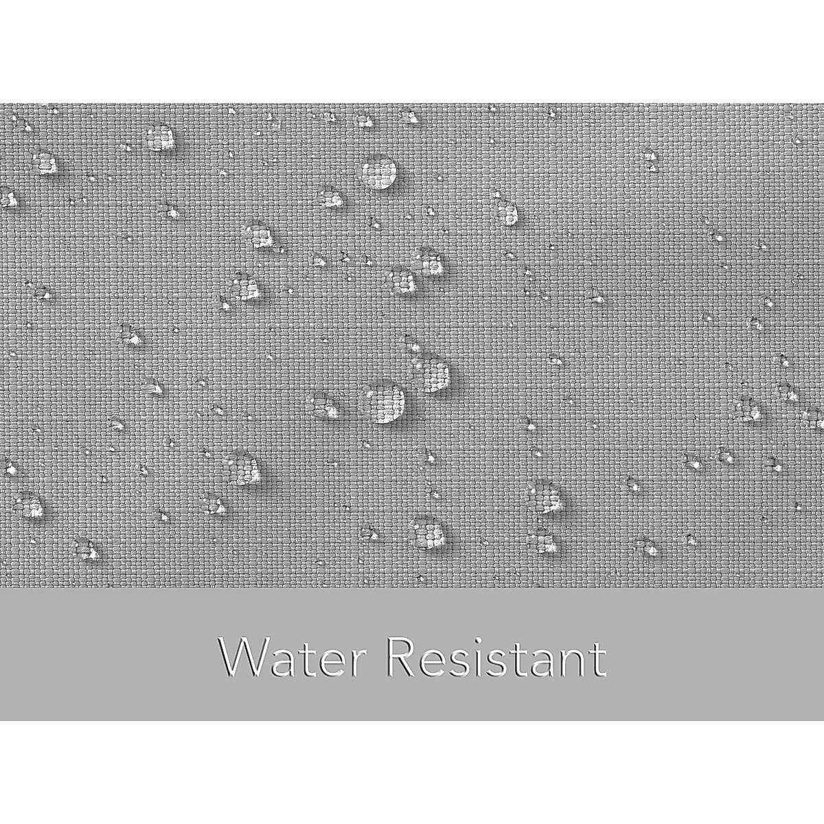 Covermates Rectangular Dining Table/Chair Set Cover - Heavy-Duty Polyester, Weather Resistant, Drawcord Hem, Patio Table Covers, Full Table 72W x 42D x 35H, Ripstop Grey