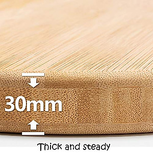 Solid Cutting Boards Cutting Board Non Slip & Non Stick Eco-Friendly Cutting Board Bamboo Chopping Board for Meat, Vegetables, Fruit&Cheese Cutting Board