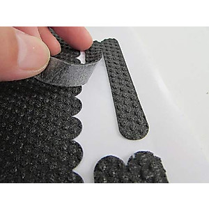 Bettli Non-Slip Foam Hanger Grips Hanger Strips (Black 8x1)