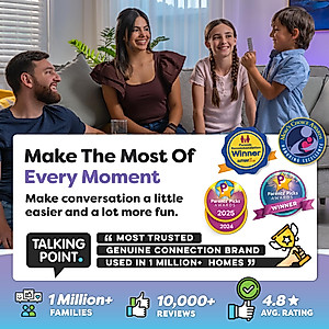 200 Kids Conversation Cards - Help Kids Put Down Tablets and Phones - Get Children to Enjoy Talking and Listening - Great for Car Rides and Family Dinners - A New Way for Kids to Express Themselves