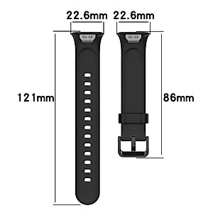 FitTurn Bands Compatible with Xiaomi Mi Band 7 Pro Watch Replacement Soft Durable Colourful Silicone Watch Band Sports Strap Wristband for Mi Band 7 Pro Smartwatch Accessories
