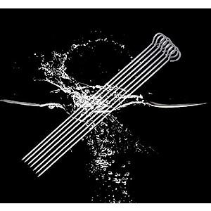 12 inch Barbecue Skewers Metal BBQ Sticks,12Pack Stainless Steel Square Skewer,Kebob,kabob Sets for Grill Outings Cooking (BBQ Skewers Square 12inch-12p)