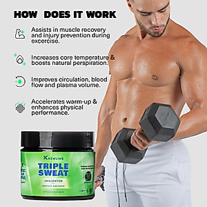 Kewlioo Triple Sweat Workout Enhancing Cream - Unscented