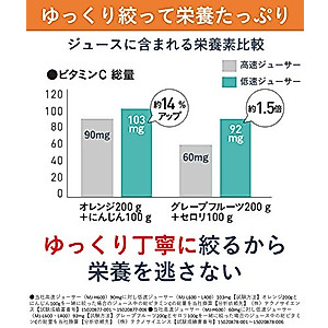 Panasonic Slow Juicer VITAMIN SERVER MJ-L400-R (Metallic Red)【Japan Domestic genuine products】【Ships from JAPAN】