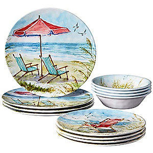 Certified International Ocean View Dinnerware, Dishes, Multicolor