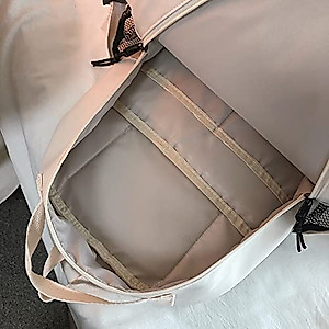 Preppy Backpack Aesthetic Laptop Backpack for School Women Girls Light Academia Backpack Bookbag f2f Backpack Back to School Backpack Supplies