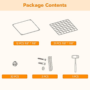HOOBRO Cube Storage Organizer, Wire Cube Storage, 9-Cube Metal Grid Storage Shelf, Modular Cabinet, DIY Cube Bookshelf, for Living Room, Bedroom, Study, Rustic Brown and Black BF09CW01