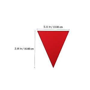 Abaodam 36 Pcs Triangle Felt Flag Rainbow Banners Birthday Party Banner Triangle Bunting Flag Felt Bunting Baby Shower Banner Fabric Pennant Banners New Year Child Decorations Multicolor