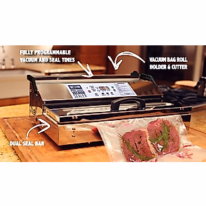 Weston 65-0901-w Pro-3500 Commercial Grade Vacuum Sealer, 15" bar, Stainless Steel