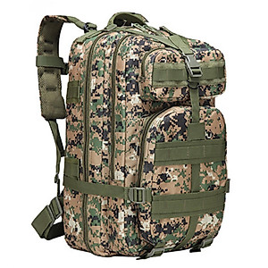 DTKJ Unisex 40L Military Tactical Backpack,Army Assault Pack Molle Rucksacks Daypack for Outdoor Hiking Camping Trekking Hunting