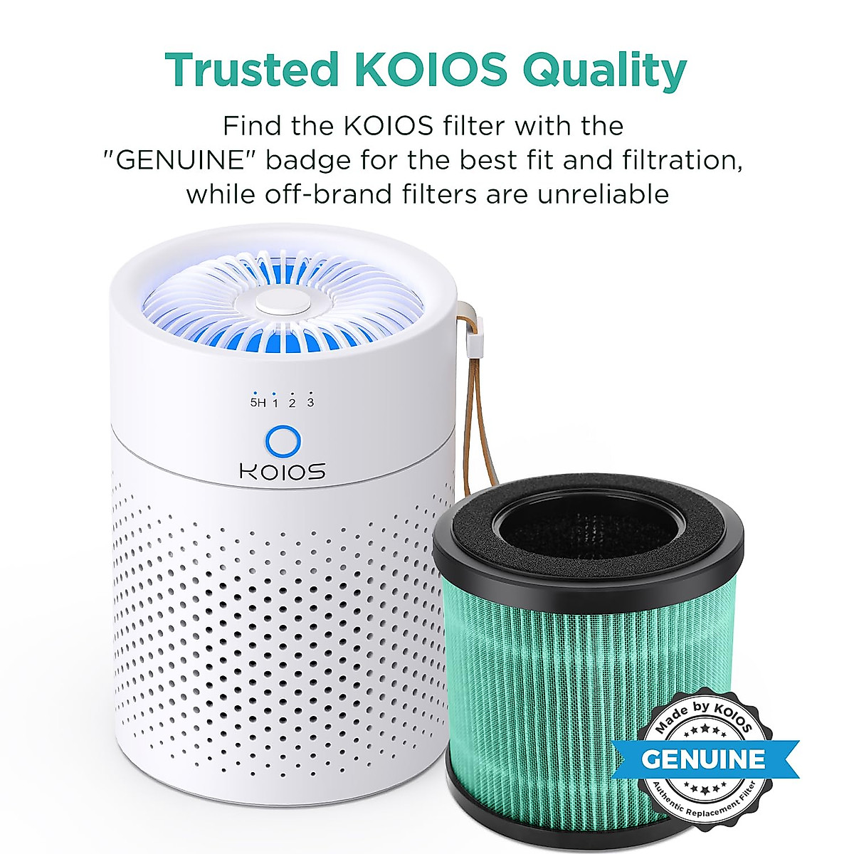 KOIOS Official Certified H13 True HEPA Replacement Filter Compatible with P40 Air Purifier