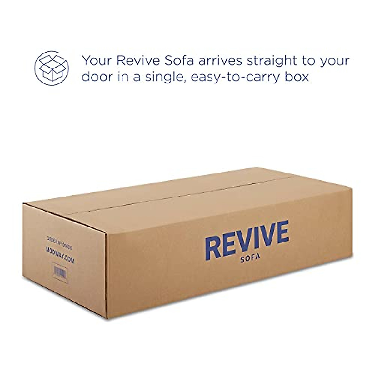 Modway Revive Right Or Left Sectional Modern Upholstered Fabric Sofa Couch, Azure