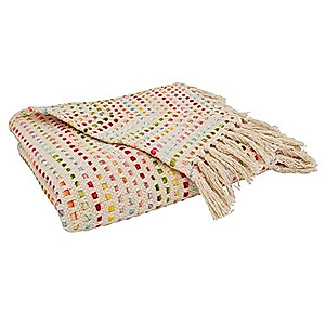 SARO LIFESTYLE Han Collection Confetti Design Throw Blanket, 50" x 60", Multi