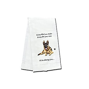 German Shepherd Kitchen Towel - Soft Highly Absorbent - German Shepherd Gifts - Dish Towels for Washing Dishes - Tea Towels - Reusable - Quick Drying - 100% Natural Cotton - Towels For Pet Lovers