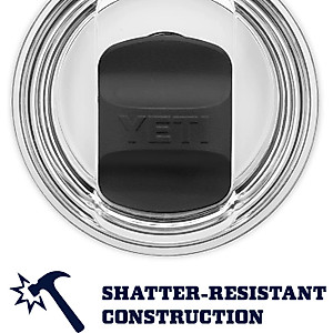 YETI Rambler, Stainless Steel Vacuum Insulated Tumbler with Magslider Lid, Rescue Red, 30oz (887ml)