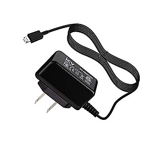 icv Micro USB Wall Charger 5V 2A Power Adapter with US Plug and Fixed Micro Cable for Samsung Galaxy S6 S5 S4 S3 S2 Si9003,S5820 N7100 Note3 Note4 Black