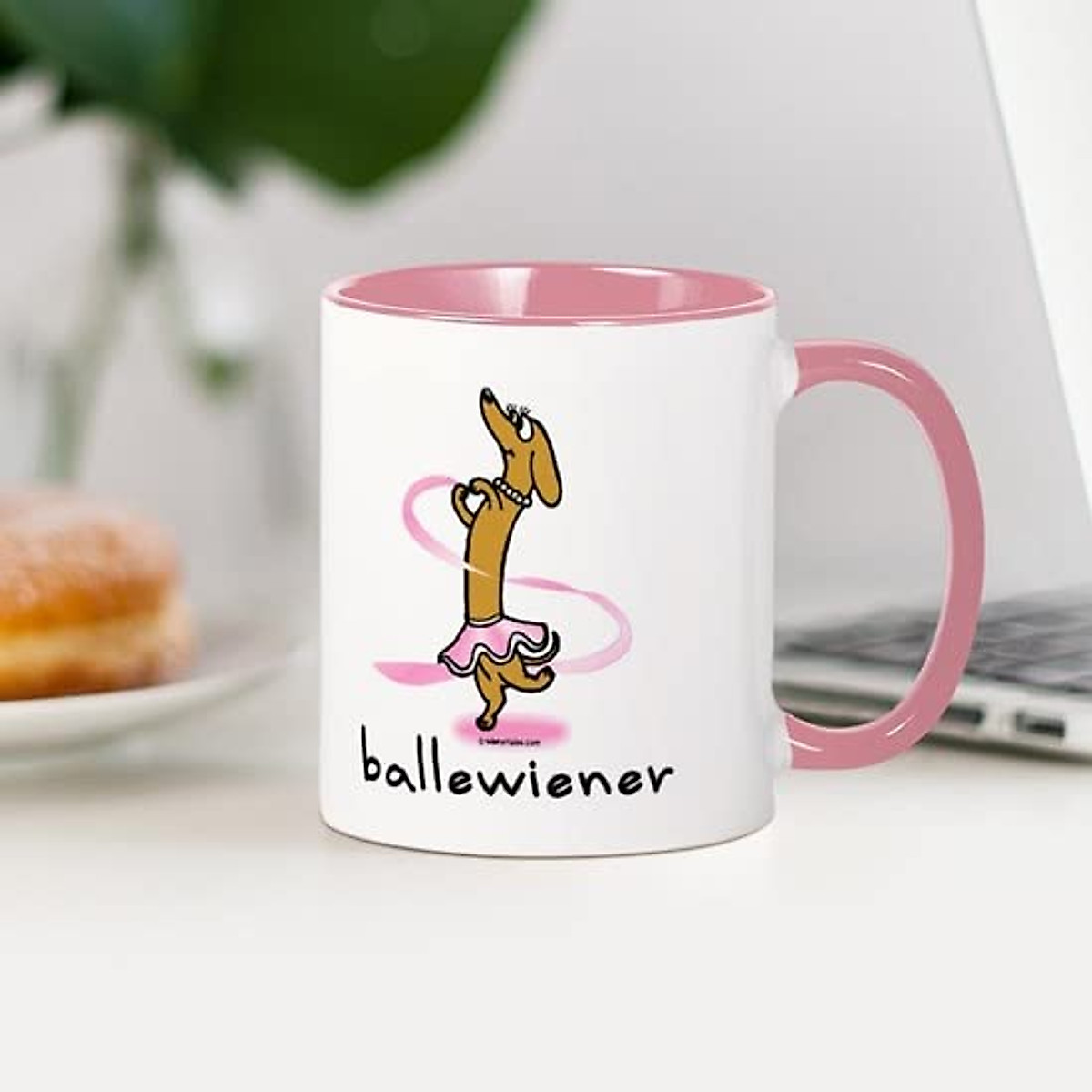 CafePress Ballet Wiener Mug Ceramic Coffee Mug, Tea Cup 11 oz