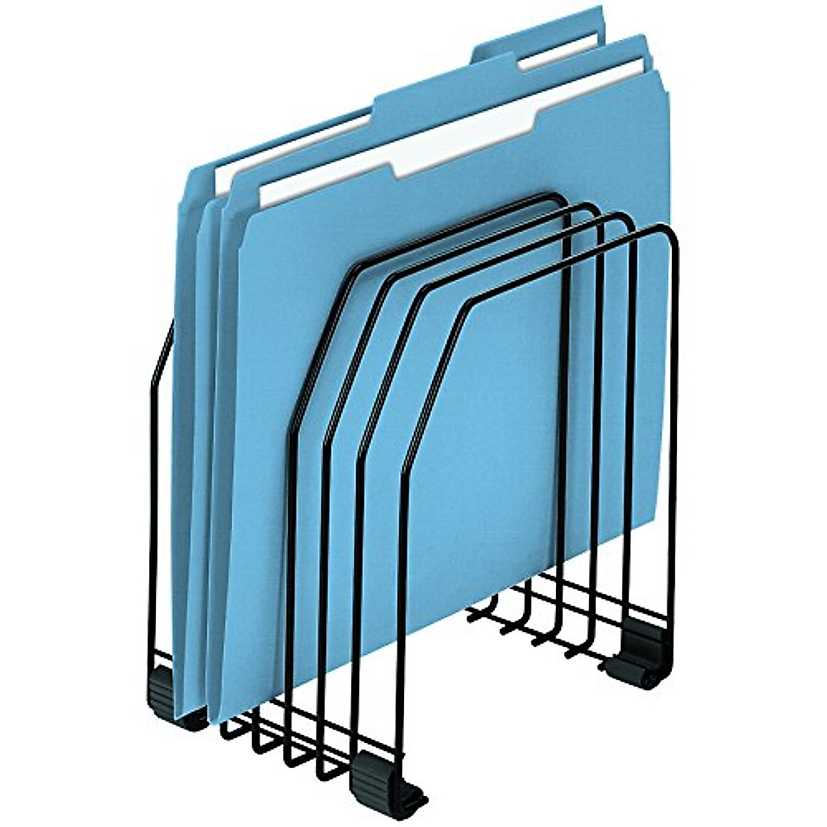Fellowes Workstation File Organizer, 7 Section, Wire, Black (68112)