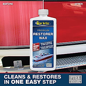 STAR BRITE Premium Restorer Wax - For Heavy to Medium Oxidation - 16 OZ (086016)