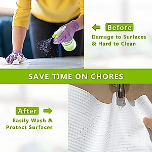 Drawer and Shelf Liner, Shelf Liner Non Adhesive Refrigerator Mats Washable, No Odor Plastic Pantry Liners Wire Shelf Paper Drawer Liner for Cupboard Kitchen Cabinets(White, 23.6 x 78.7 inches)