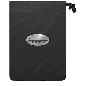 Under Armour unisex Sports Mask, Black (001)/White, Medium/Large