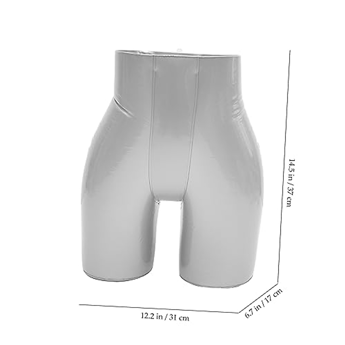 SOLUSTRE Clothing Display Model Half Body with Arms Torso Mannequin for Clothes Display Mannequin Body Molds Shirts Display Prop Inflatable Costume Mannequin for Store Window PVC Bust Belt