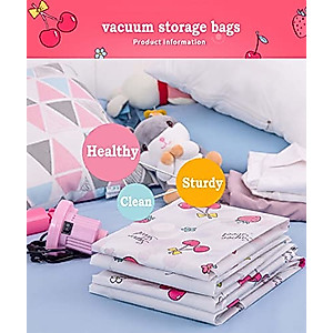 Heaunzy vacuum storage bags,(15PCS, 2 extra large (40"×32"), 3 large(36"×28"), 4 medium(32"×24"), 5 small(28"×20"), 1 air pump),space saver,Japan vacuum seal bags for clothing(pink)