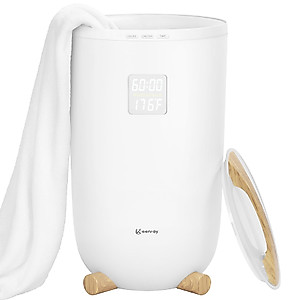 Keenray Towel Warmer for Bathroom, Luxury Towel Warmer Bucket with Timer, LED Display for Time and Temperature, Delay Time Up to 24 Hours, Child Lock, Hot Towel Heater, Gifts for Mom,Dad,Him,Her