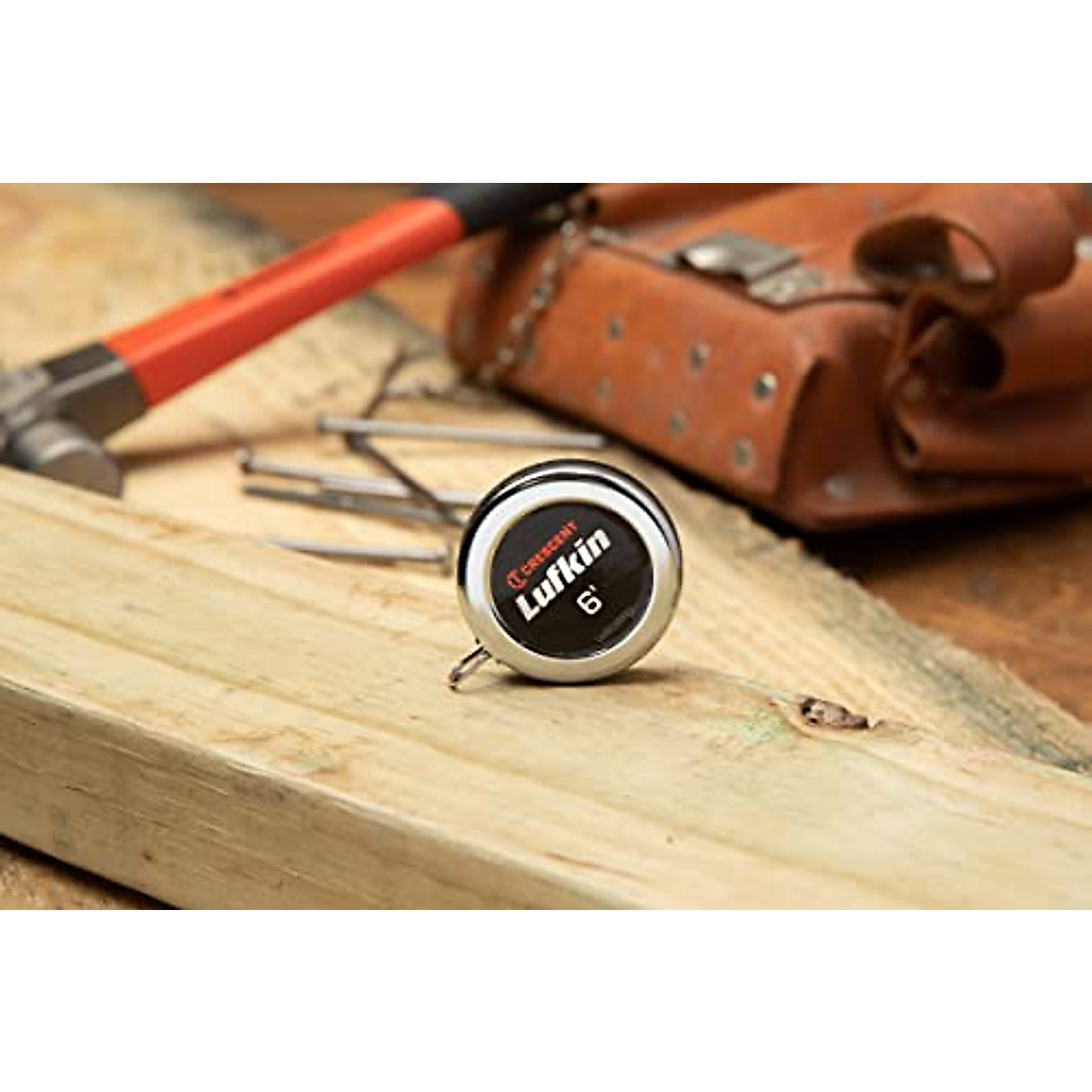 Crescent Lufkin 1/4" x 6' Executive® Diameter Yellow Clad A19 Blade Pocket Tape Measure - W606PD