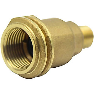 JIUDANI QCC1 Nut Propane Gas Fitting Adapter with 1/4 Inch Male Pipe Thread, Brass Propane Fittings, Propane Grills Outdoor Cooking, Solid Brass Propane Adapter
