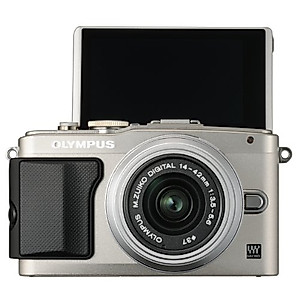 Olympus Mirrorless SLR E-PL6 with M Zuiko Digital 14-42mm Lens (Silver) - International Version