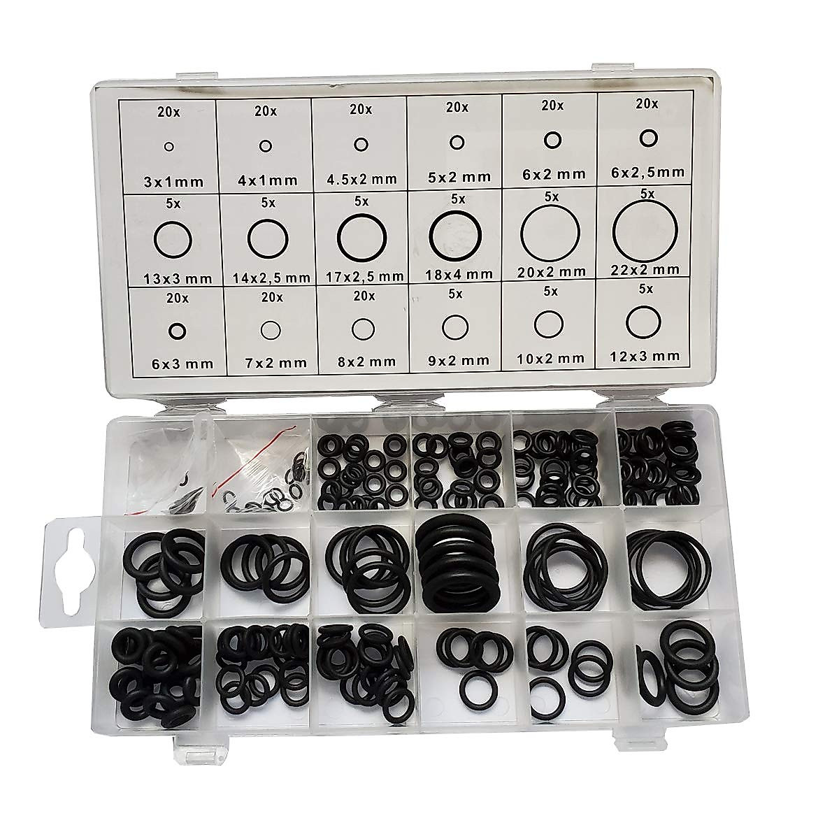 141 PCS Rubber Sealing Washer Kit with 225 PCS Faucet O-Rings Gasket Seal Assortment Set,34 Different Assorted Sizes