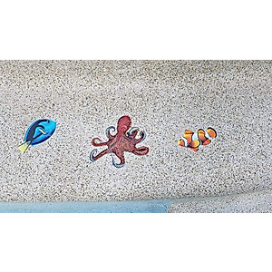 Clown Fish Porcelain Swimming Pool Mosaic (5" x 3")