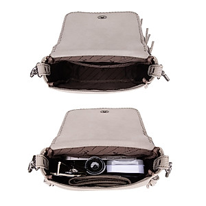 Montana West Women's Floral Tooled Leather Fringe Crossbody Handbag