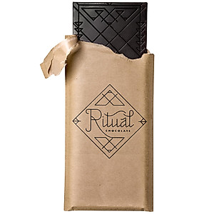 Ritual Dark Chocolate Bar, Peru 75% Cacao, Notes of Peanuts, Marshmallow & Apricot, 2.12 oz