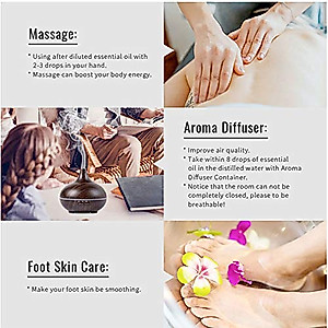 Vanilla Essential Oil Organic Olant & Natural 100% Pure Vanilla Oil - Perfect for Diffuser, Humidifier, Massage, Skin & Hair Care-10ml