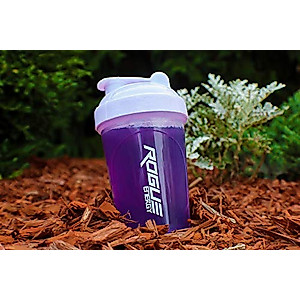 Rogue Energy Shaker Bottle | 16-Ounce, 500ml, BPA Free, Dishwasher Safe, Clear and White (Showcase Edition)