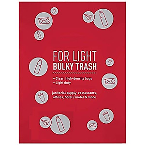 4 Gallon Trash Bags - 150 Small Mini Garbage Bags | Clear Waste Basket Trash Bags | Bulk Plastic Bathroom Trash Can Liners