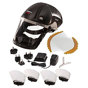 Trend Airshield Pro Respirator & Face Shield Bundle with Replacement Visor Overlays and Additional Twin Air Filters, AIR/PRO/D5